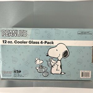 Icup | Dining | Peanuts Snoopy Easter Cooler Drinking Glasses Set Of 4 ...